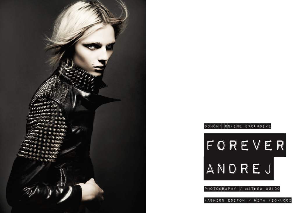 Mathew Guido shoots Andrej Pejic published in Schon Magazine | Arthouse ...